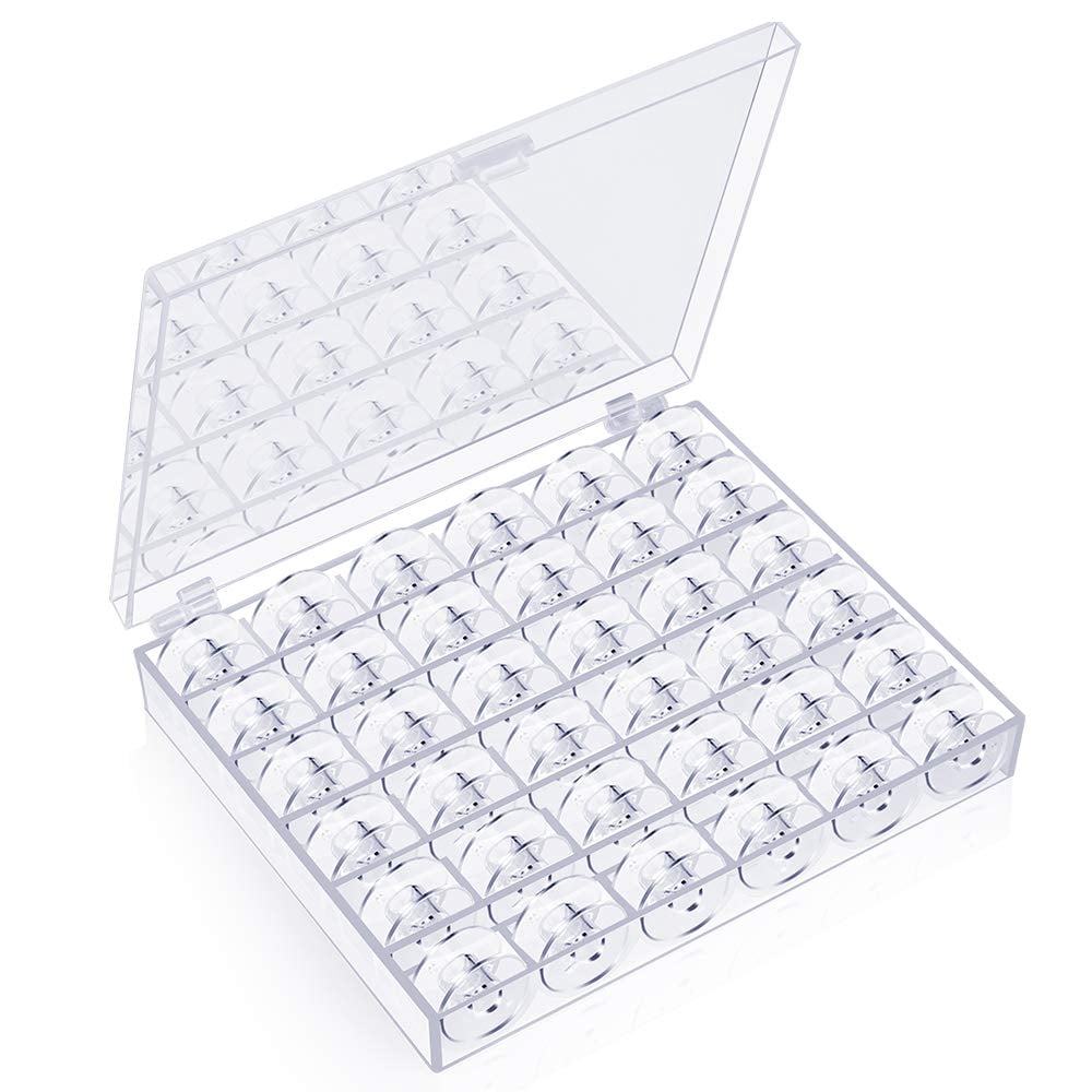 36Pcs Bobbins, Bobbin for Sewing Machine, Standard Size Plastic Bobbins ...
