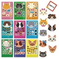 36Pcs Cats Make-a-Face Stickers Make You Own Cats Stickers School ...