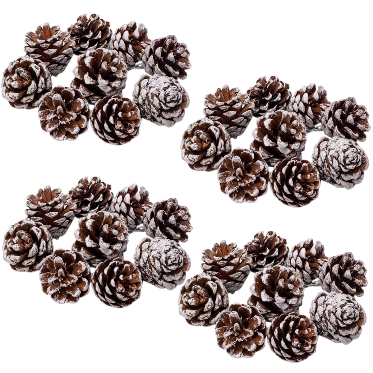 36Pcs Christmas Mini Pine Cones,- 1.18-1.57 Small Christmas Snow ...