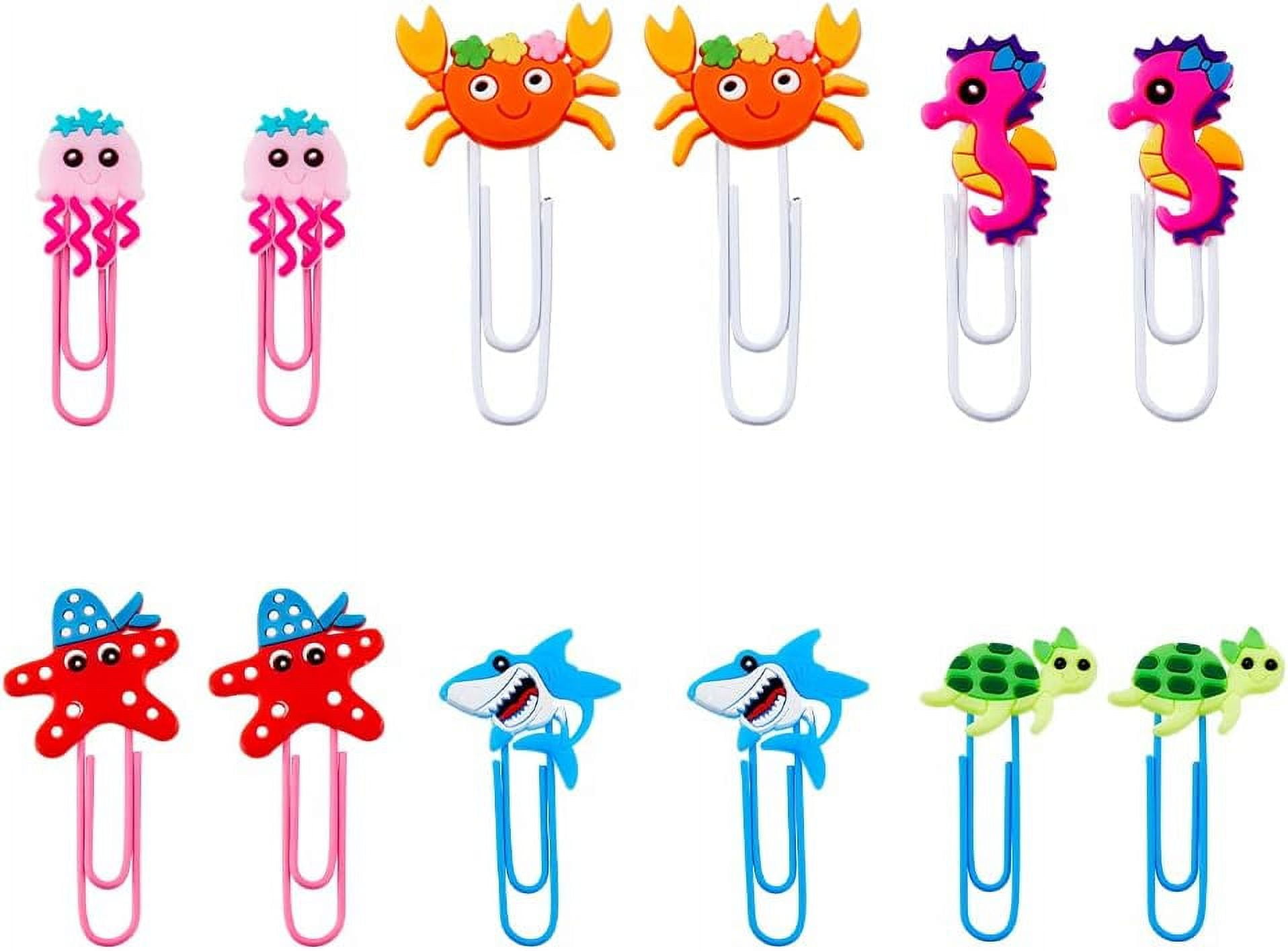 36Pcs Cute Sea Animal Bookmarks Tortoise Bookmark Clips Jellyfish ...