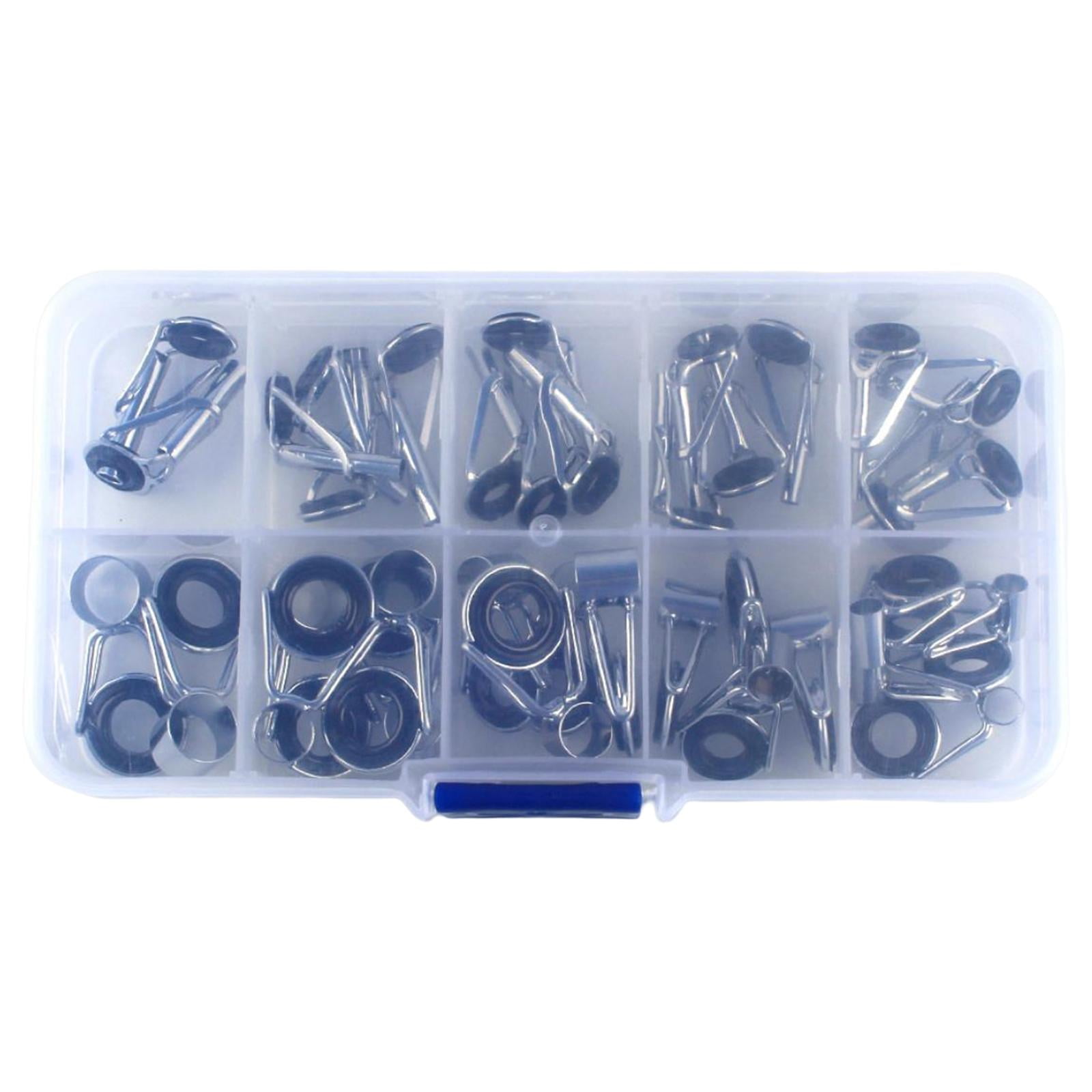 36Pcs Fishing Rod Tips Guides Replacement Fishing Rod Repair Mixed Size ...