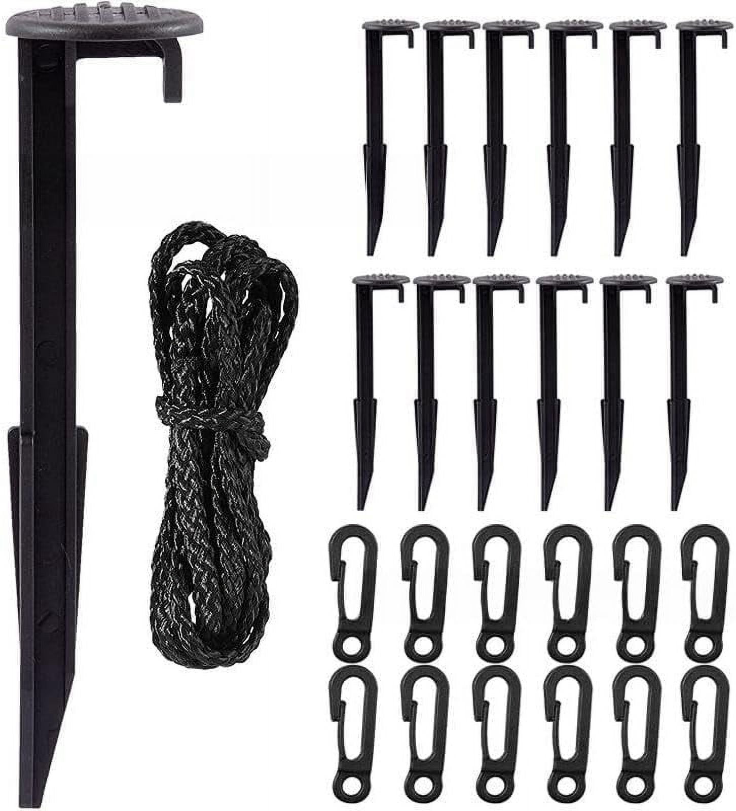 36Pcs Inflatable Stakes and Tethers Plastic Stake 5.5 Inch Nylon Ropes ...