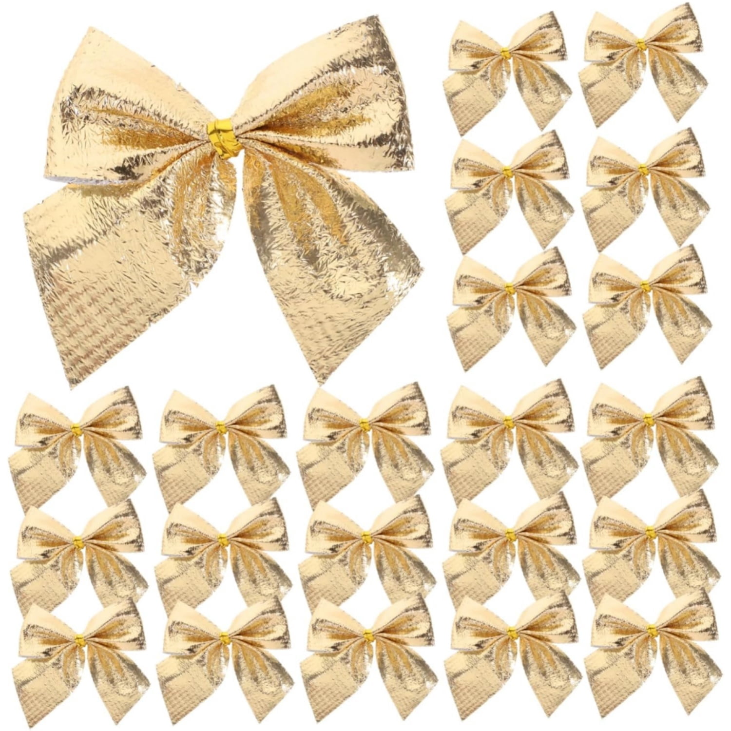 36Pcs Mini Christmas Bow Decorations, Kvago 2 inch Bowknot Small Ribbon ...