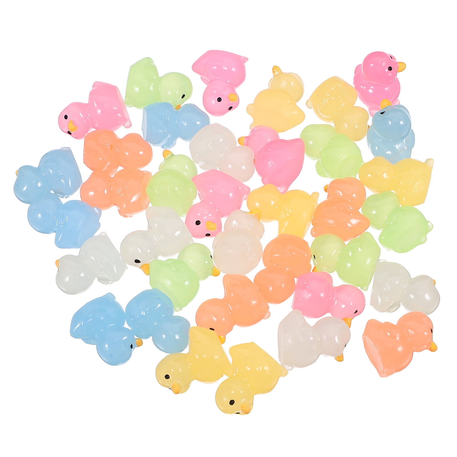 36Pcs Mini Duck Figurines Glow In the Dark Statues Landscape Duck ...