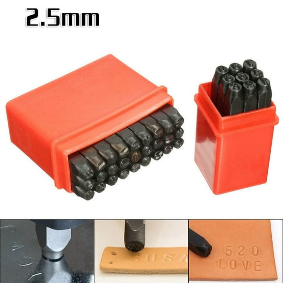 Zehuanyu 36 Pcs 4mm 5/32 Alphanumeric Number Punch Letter Carbon Steel ...