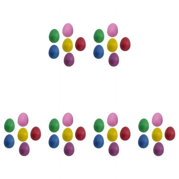 36Pcs Plastic Egg Shakers Set 6, Percussion Musical Maracas Eggs Child ...