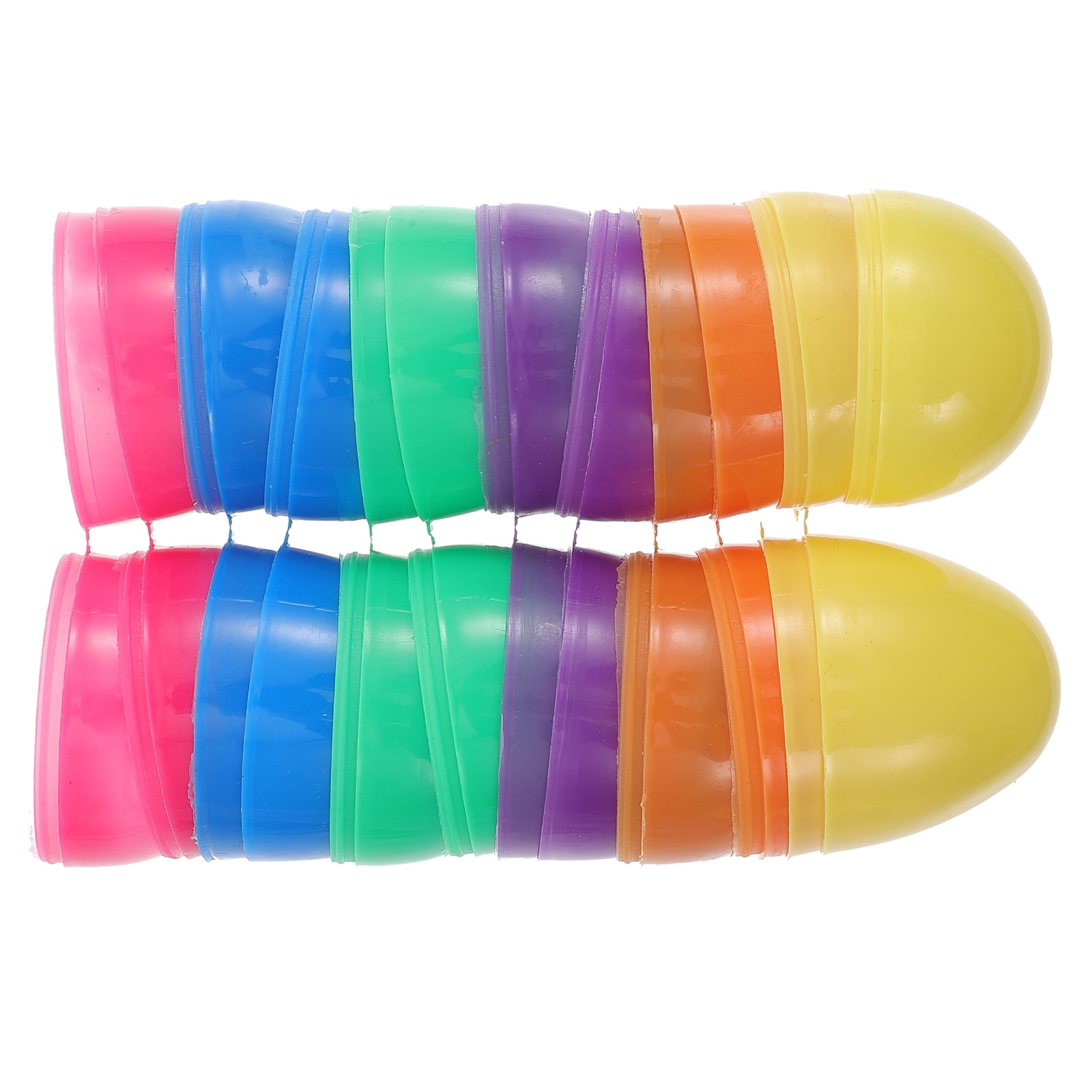 WEAVILUX Empty Plastic Eggs Easter Party Eggs Assorted Color 36Pcs ...