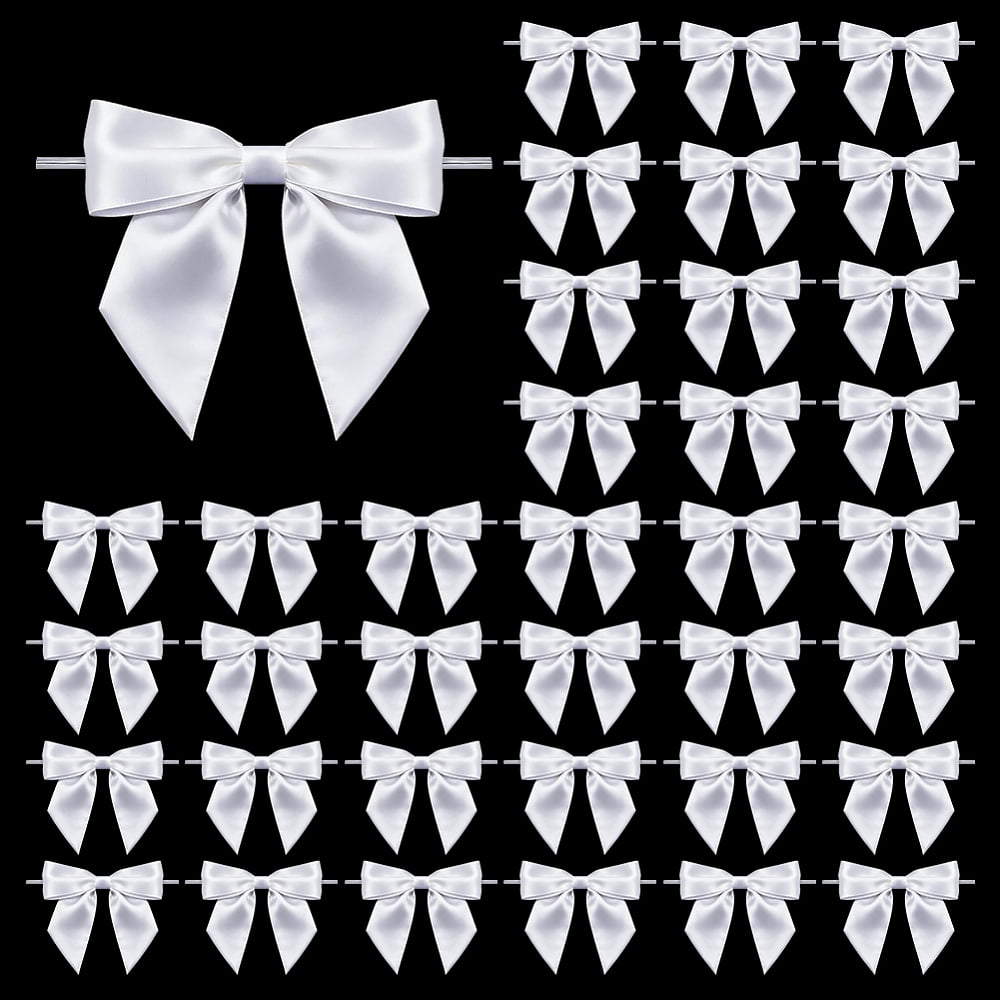 36Pcs Polyester Packaging Ribbon Bowknot for DIY Gift Wrap Decoration ...