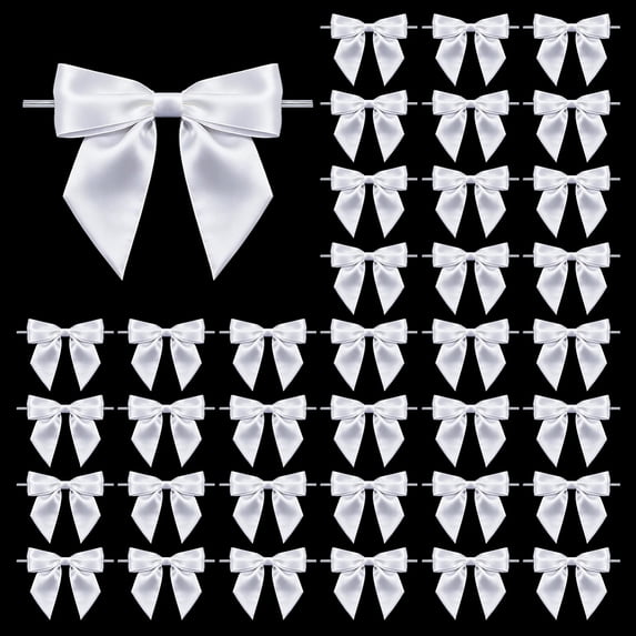 36Pcs Polyester Packaging Ribbon Bowknot for DIY Gift Wrap Decoration ...