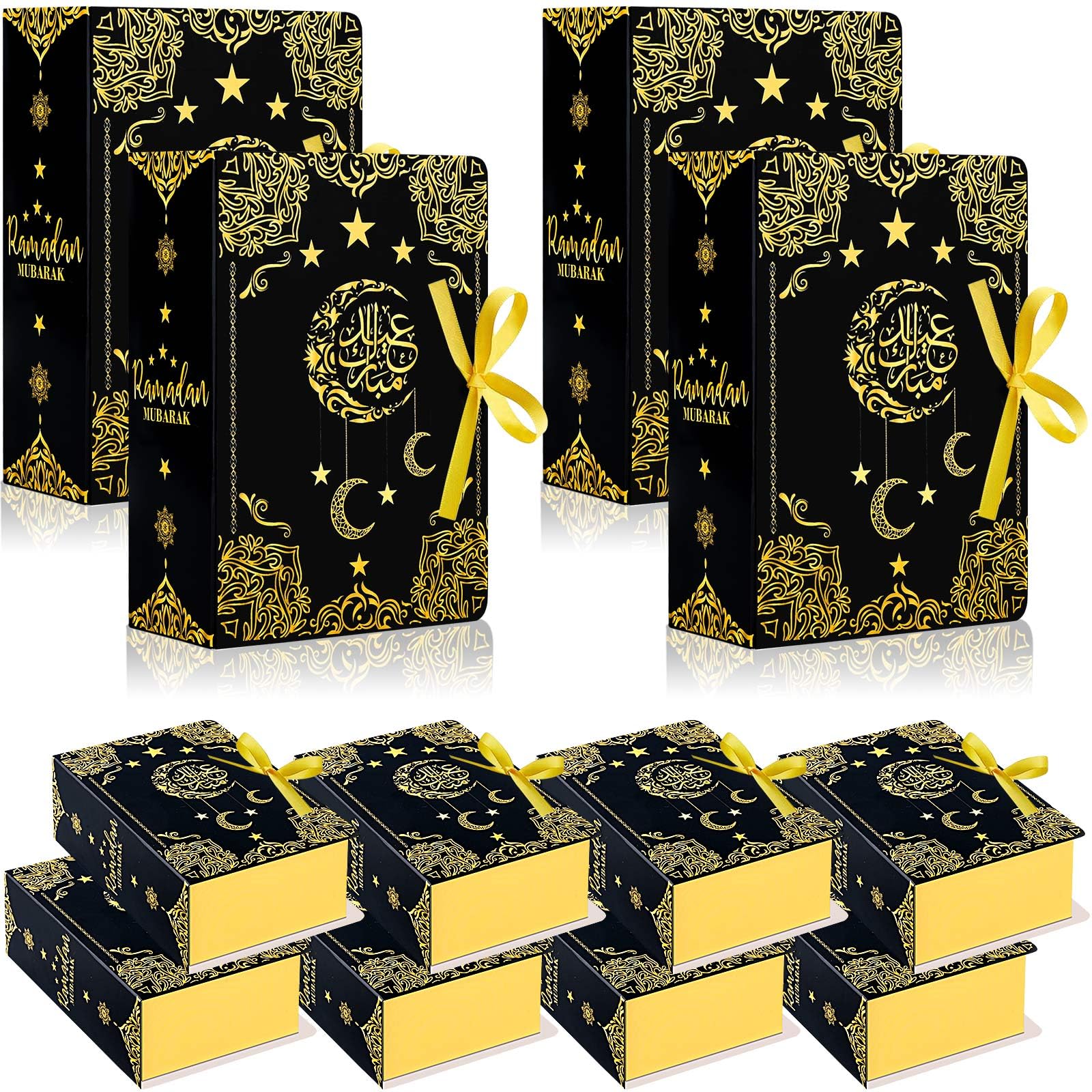36Pcs Ramadan Eid Mubarak Favor Boxes Gold Moon Star Ramadan Kareem ...