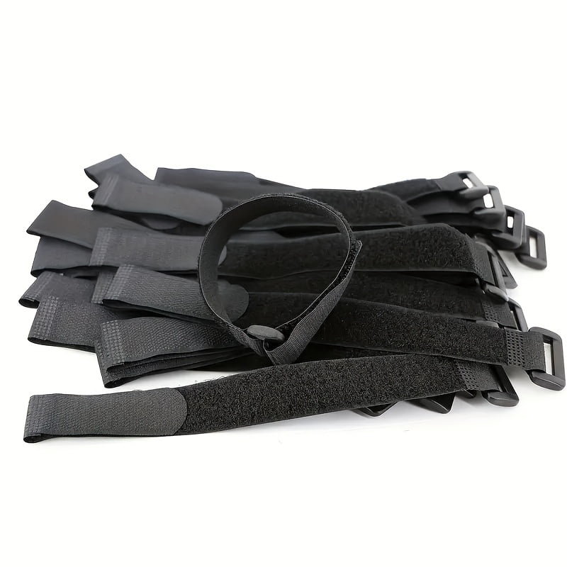 36Pcs Reusable Adjustable Hook and Loop Cable Straps with Buckles ...