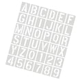 36Pcs Reusable PET Stencils 10x12cm Number and Letter Drawing Templates ...