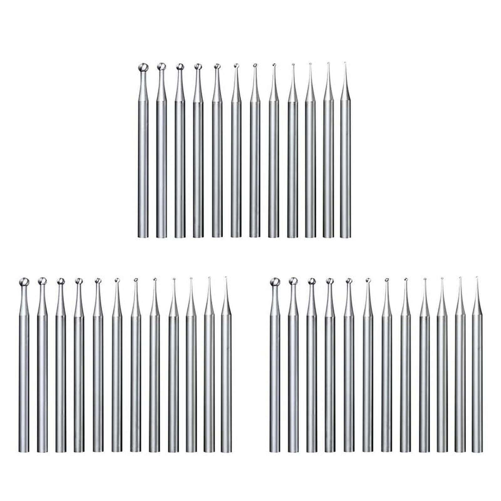 36Pcs Round Shape Ball Burr Set - 3/32Inch Shank Jewelry Making Burs ...