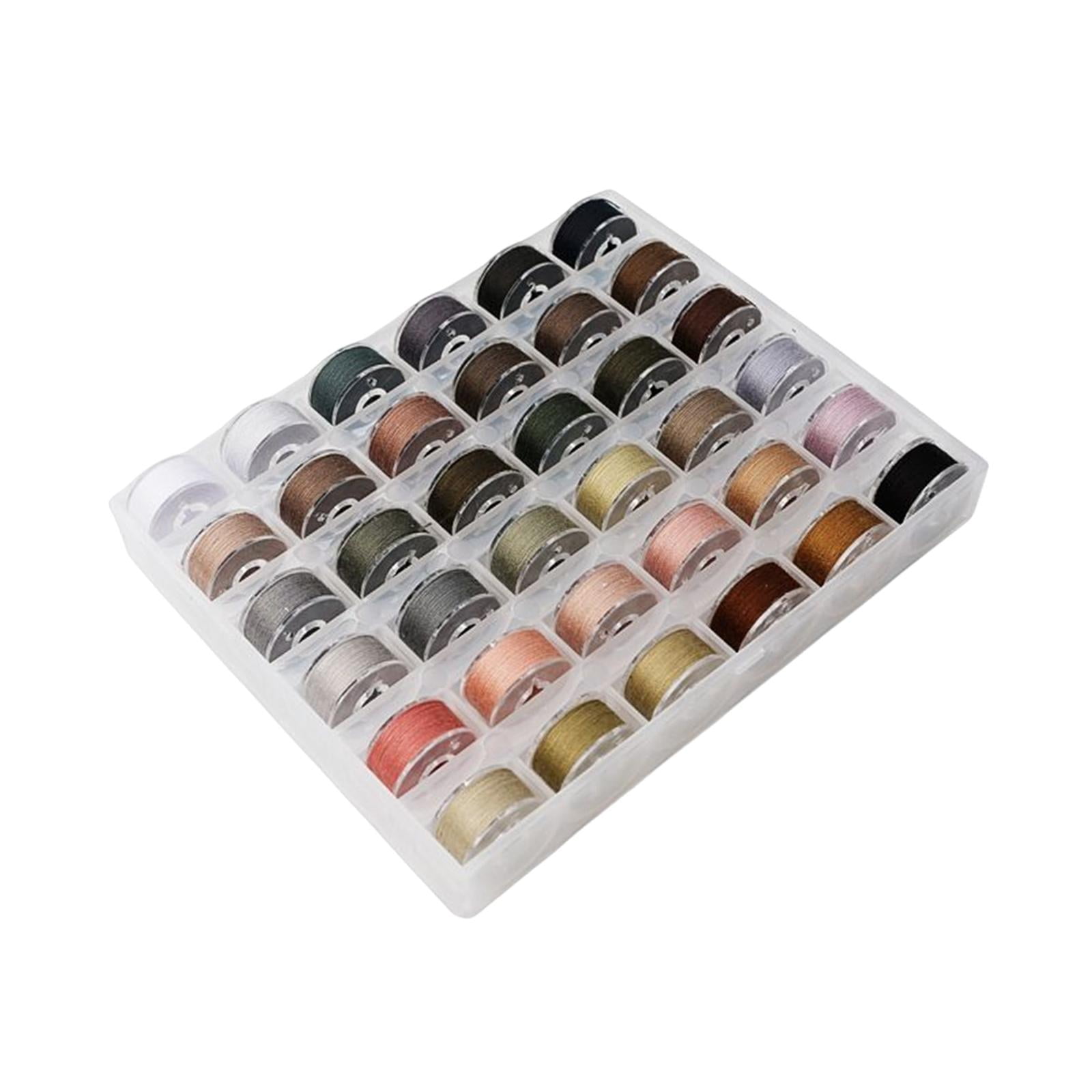 36Pcs Sewing Thread Durable Pre Wound Bobbins Household Thread Spools ...