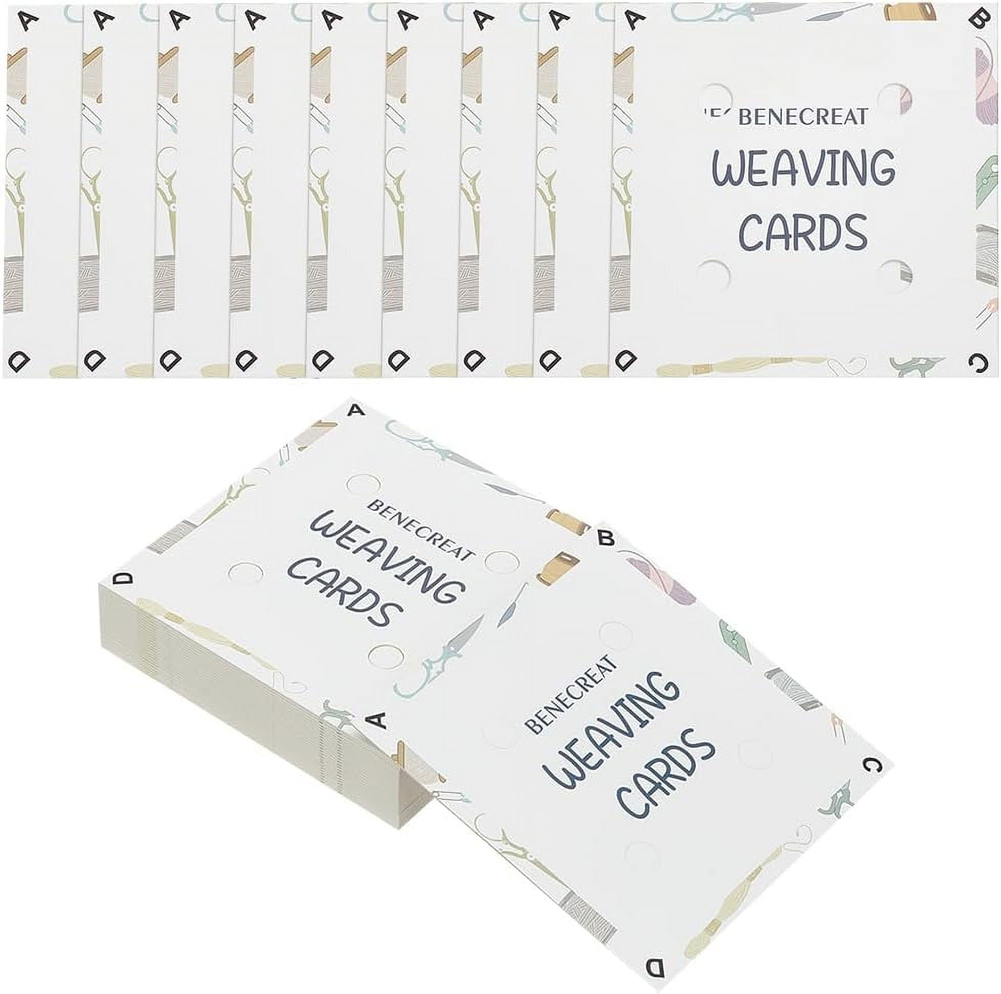 36Pcs Square Weaving Card 3.5x3.5inch 4 Holes Loom Cards Handmade ...