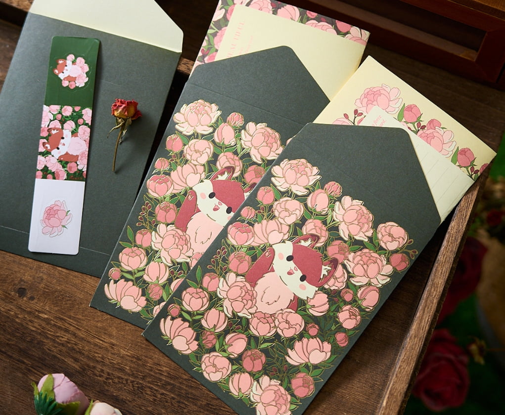 36Pcs Stationery Paper and Envelopes Set, Cute Animal Patterns Envelope ...