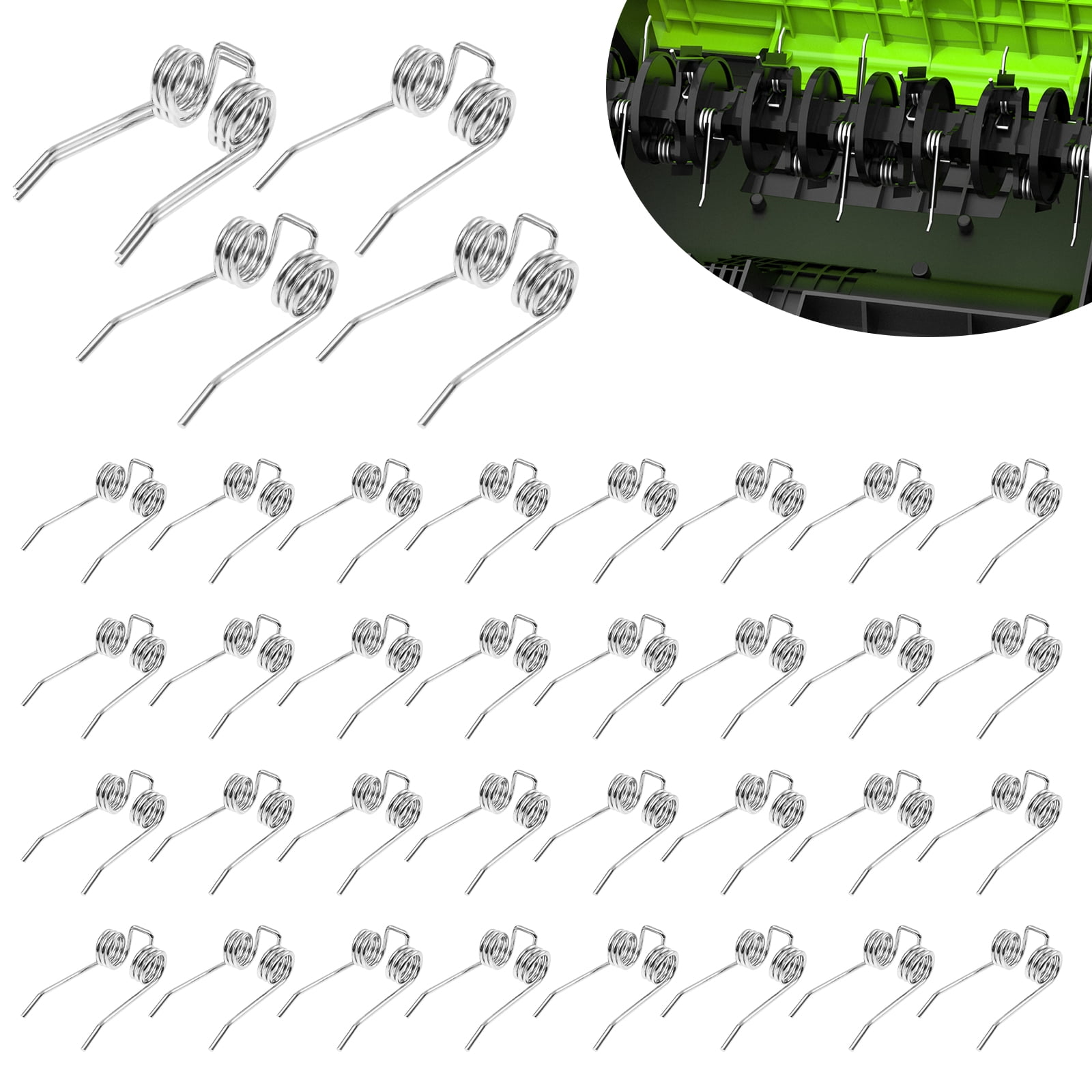 36Pcs Steel Replacement Dethatcher Tine Increase Cutting Replacement ...