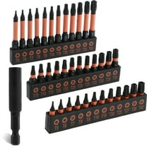 TSV Allen Wrench Drill Bits Set, Magnetic S2 Alloy Steel Hex Bits, 1/4" Hex-Shank, Metric & SAE ...