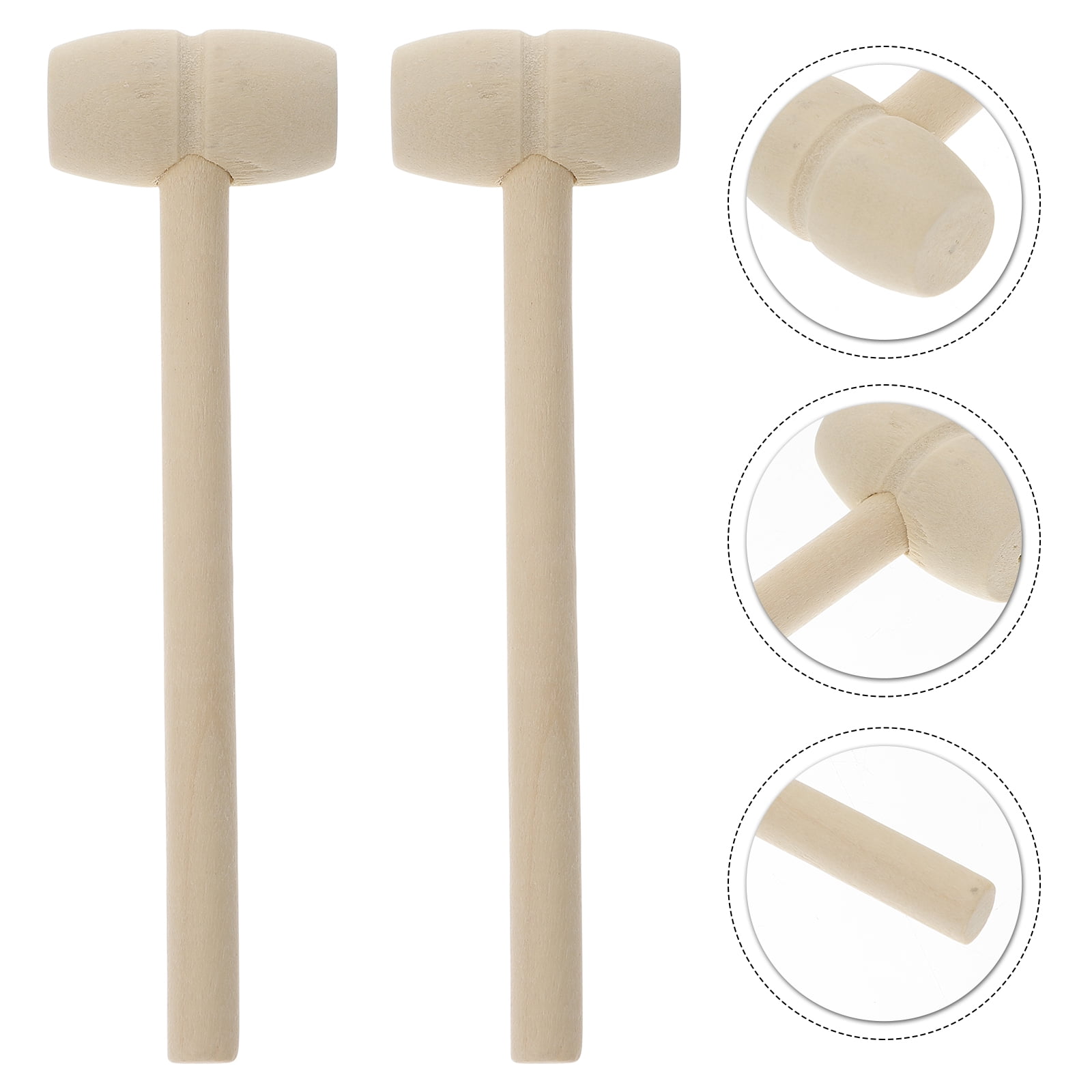 ETHZZLE Wooden Mallet Hammer Toys Khaki for Children Playtime 36Pcs 3 ...