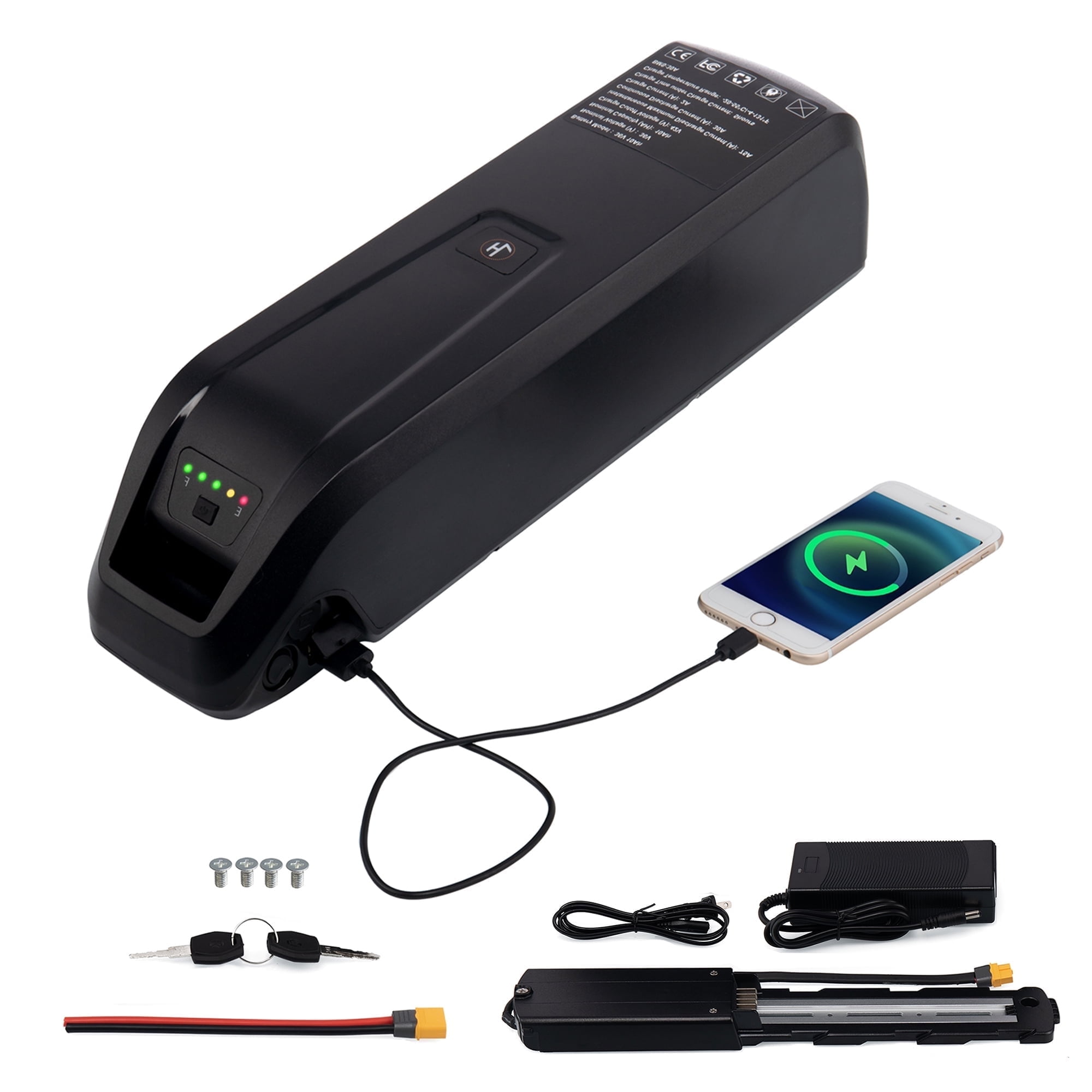 36V 10Ah Ebike Battery 5 Prong Lithium Battery Rechargeable 36V Battery ...