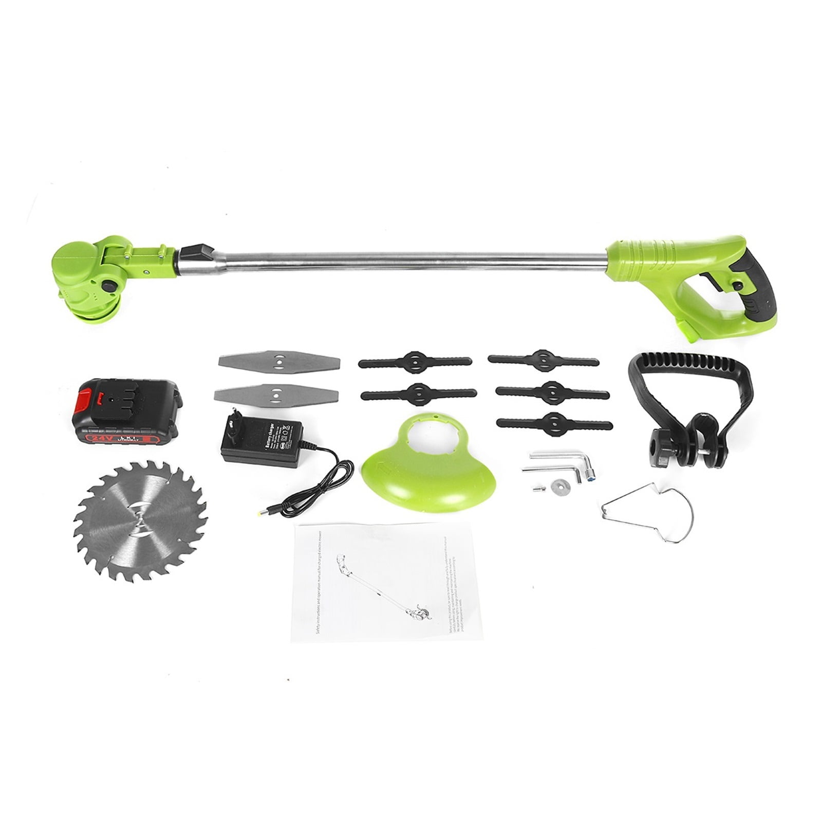 36V 1800W Electric Lawn Mower 18000 RPM Cordless Grass Trimmer Handheld ...