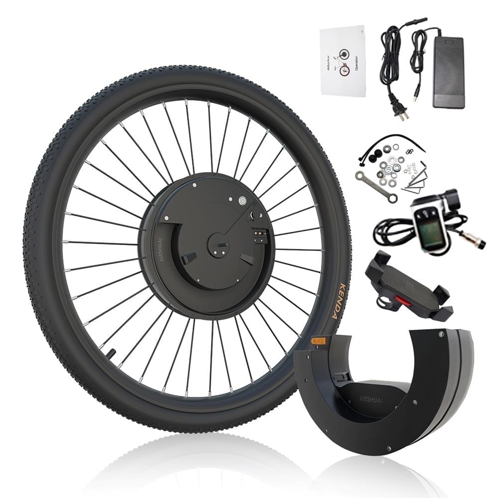 36V 350W Electric Bike Conversion Kit with 7.2AH Battery, 26" Front ...