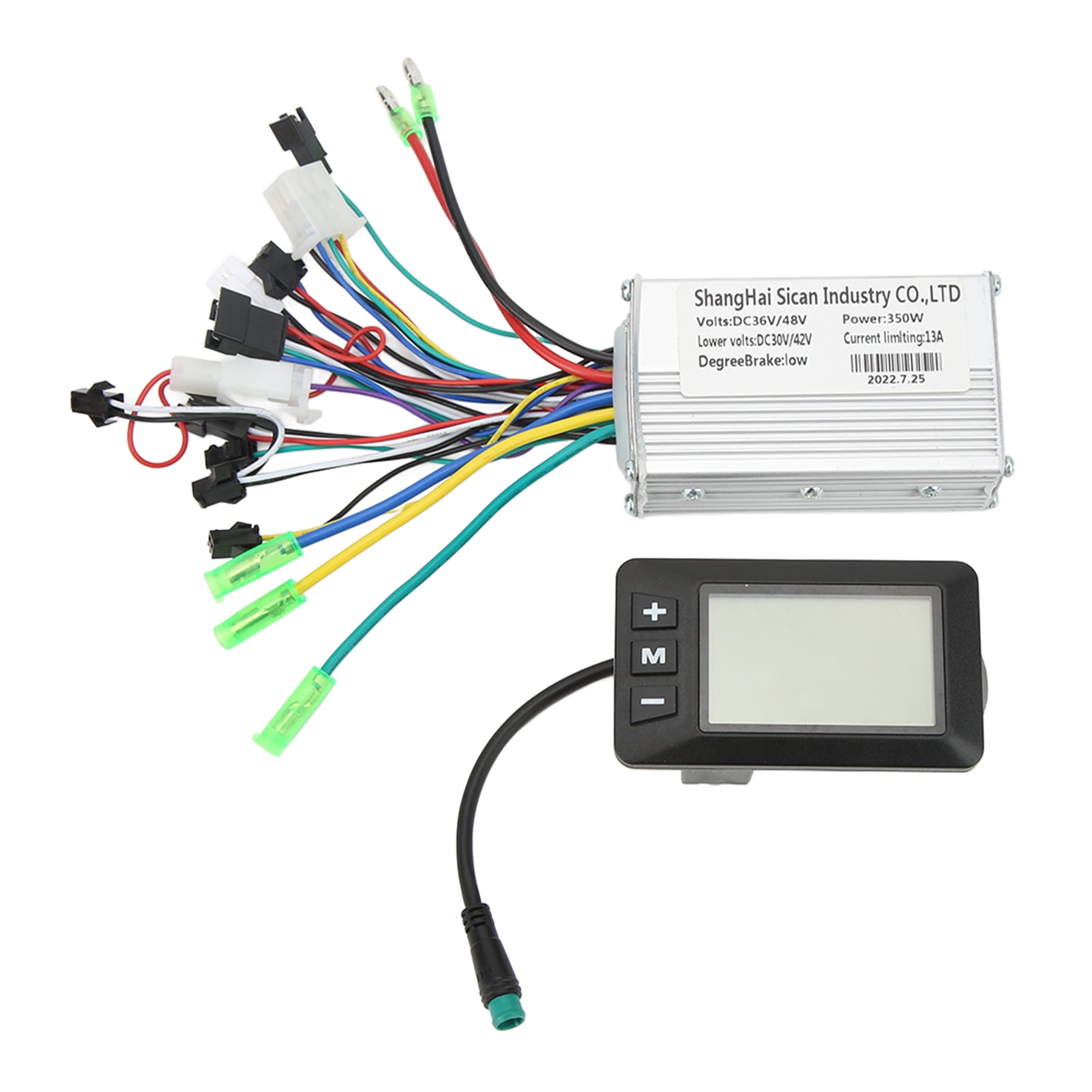 36V 48V 350W Electric Bike Brushless Motor Controller LCD Panel Kit ...