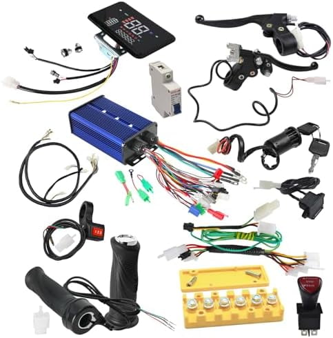 36V/48V/52V/60V/72V/84V 60A 3000W Brushless Controller Kit with Wiring ...