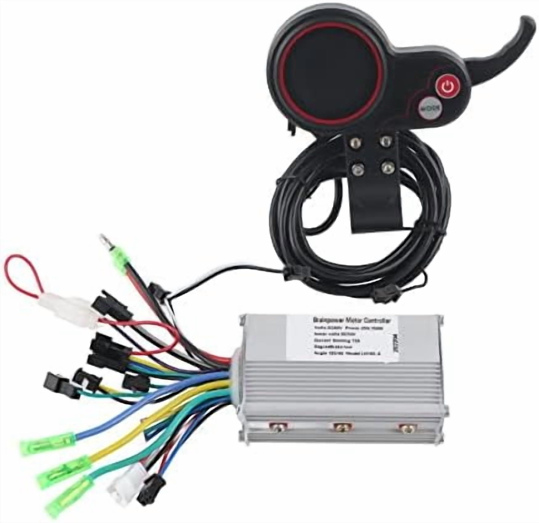 36V 48V 60V Electric Scooter Controller, Controller LCD Display Control Panel with Shift Switch ...