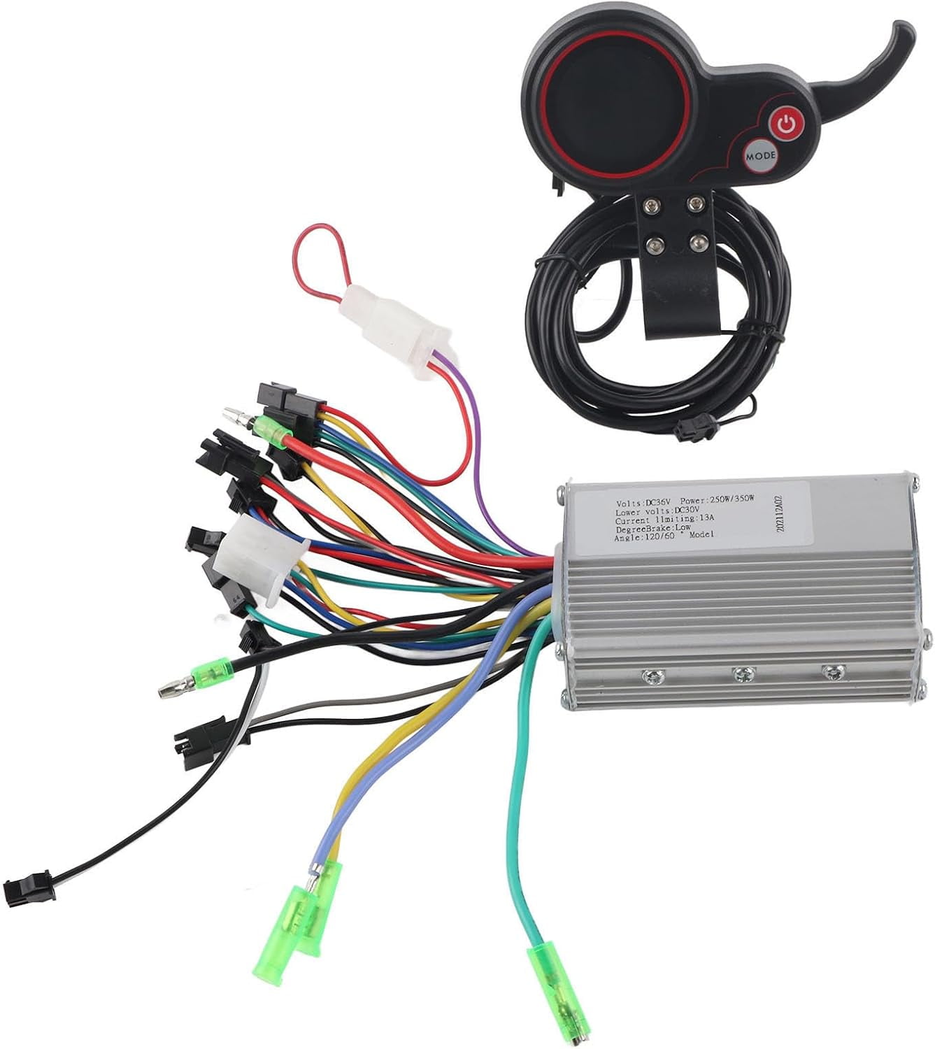 36V 48V 60V Electric Scooter Controller, Controller LCD Display Control Panel with Shift Switch ...