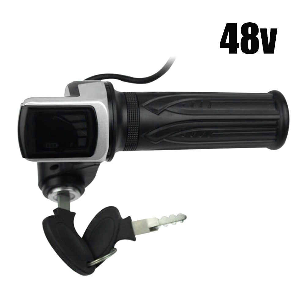 36V 48V 60V Electric Scooter Throttle Grip With Key Lock Power ...