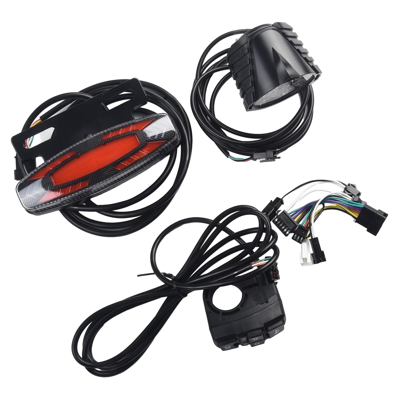36V/48V Ebike Headlight Tail Lights Lamp Electric Bicycle Turn Signal ...