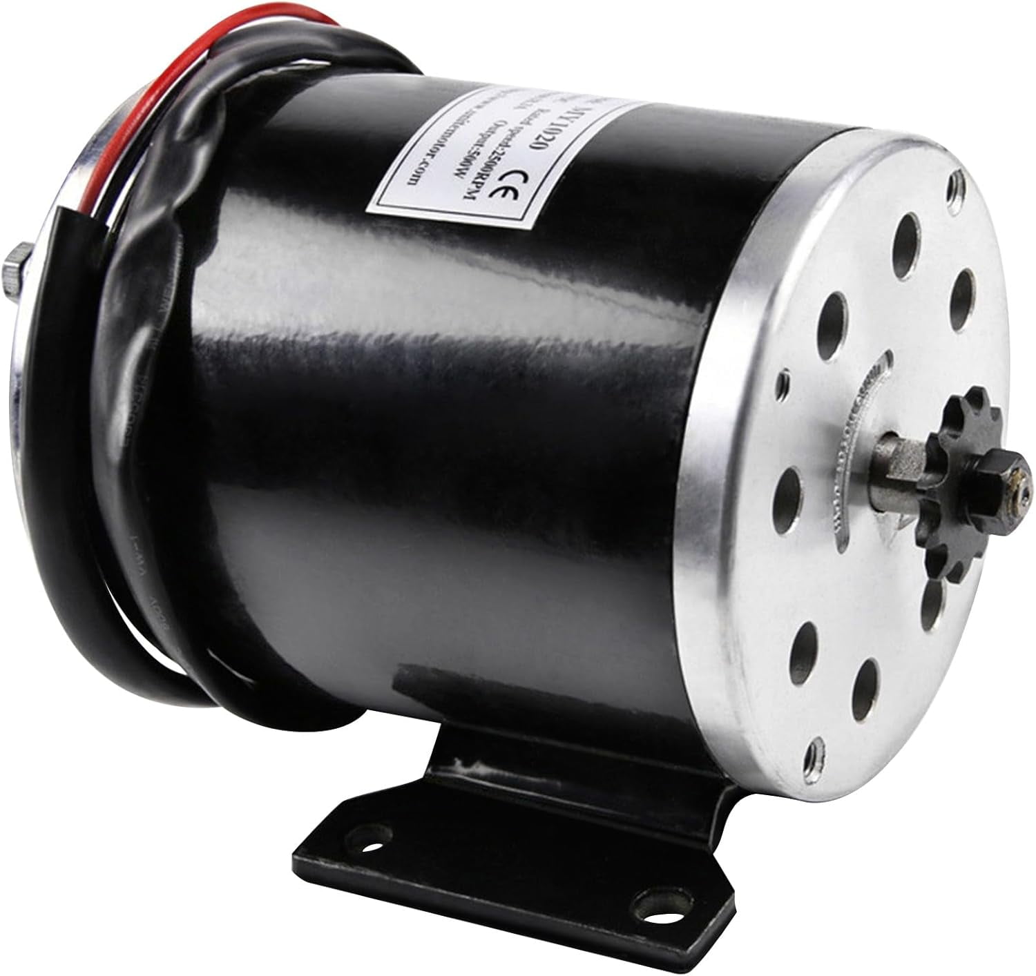 36V 500W Brushed DC Motor MY1020 2500RPM for Electric Scooter Go Kart ...