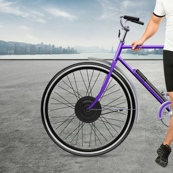 36V 500W Electric Bike Conversion Kit,24" Front Wheel Electric Bicycle ...