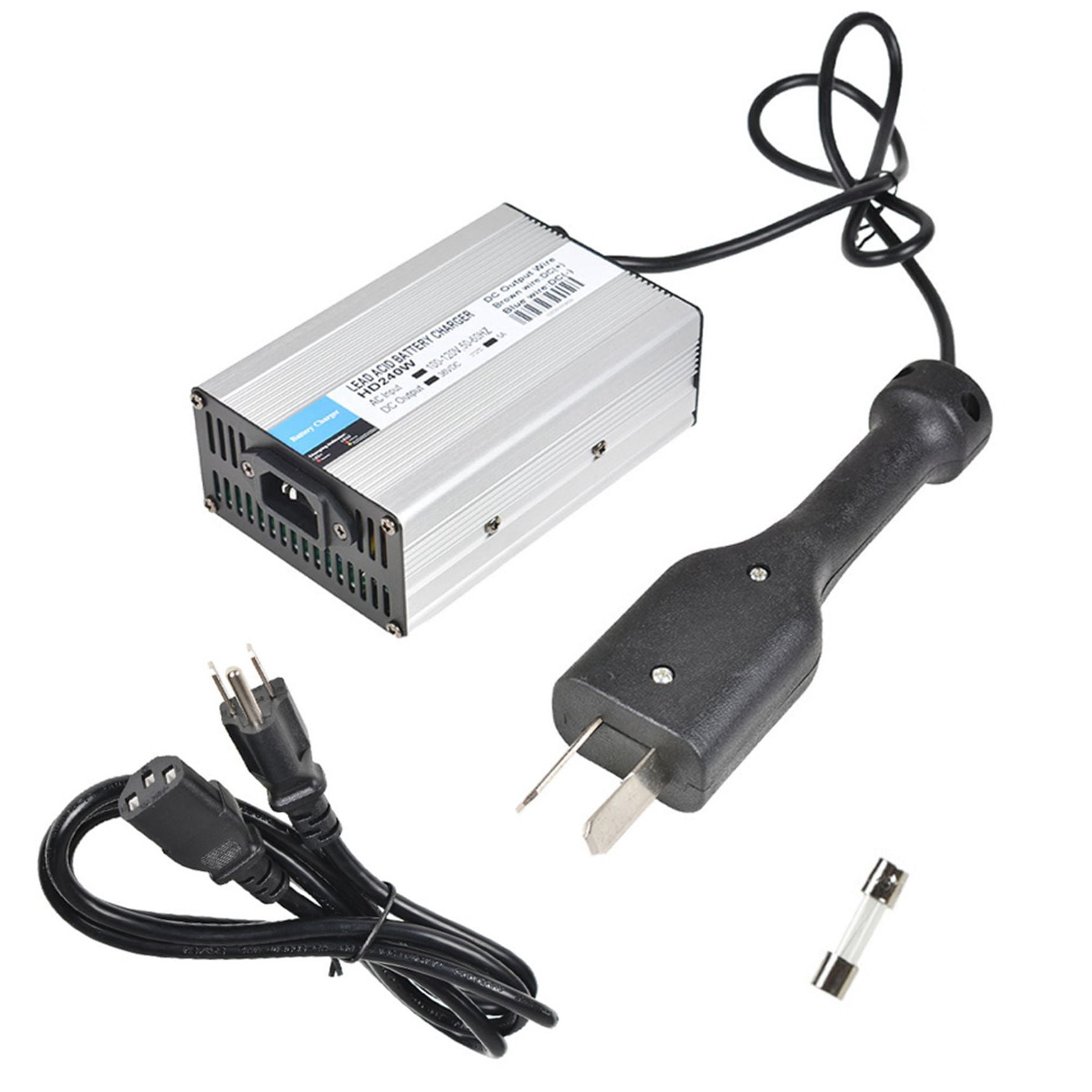 36V/5A Golf Cart Battery Charger with Crows Foot Plug Replacement for ...