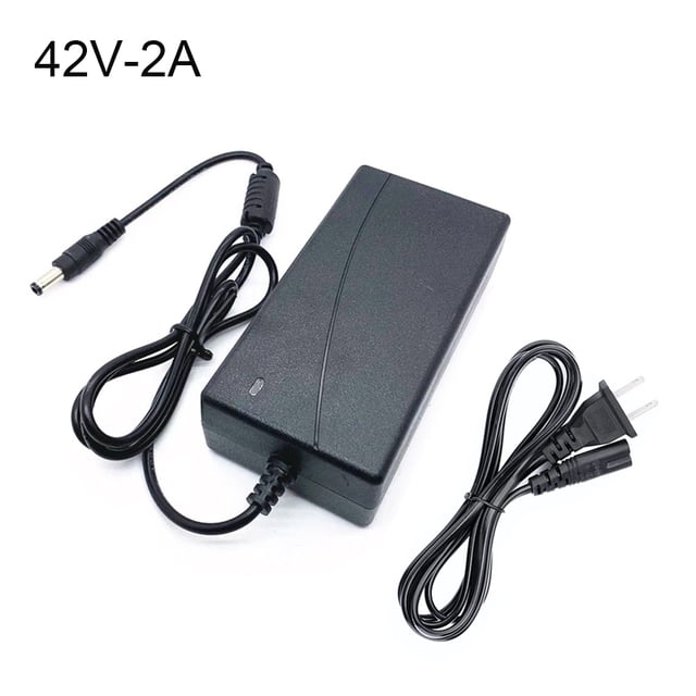 36V Battery Power Supply Adapter Charger Output 42V 2A - Walmart.com