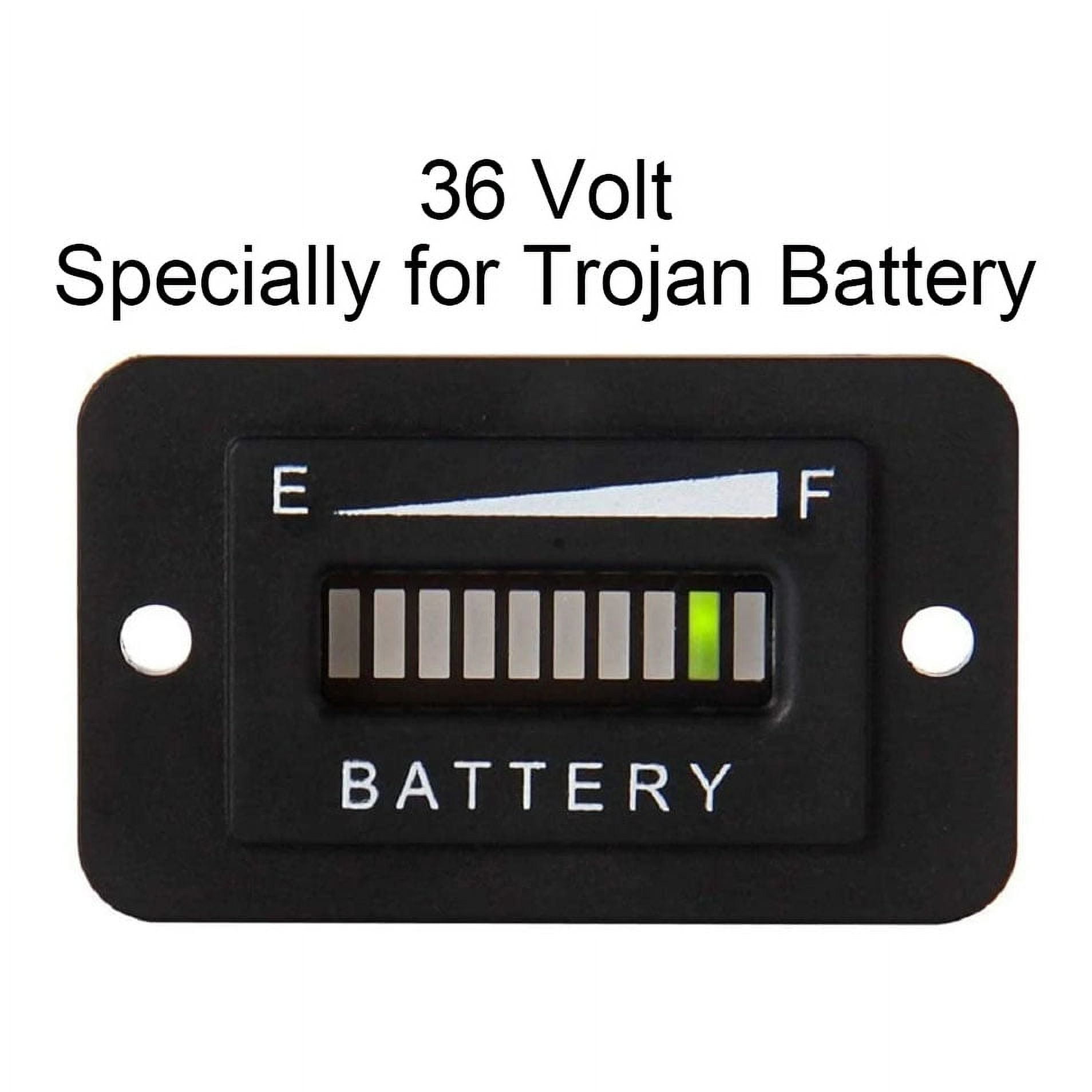 36V EZGO Club Car Yamaha Golf Cart Battery Indicator Meter - TROJAN ...