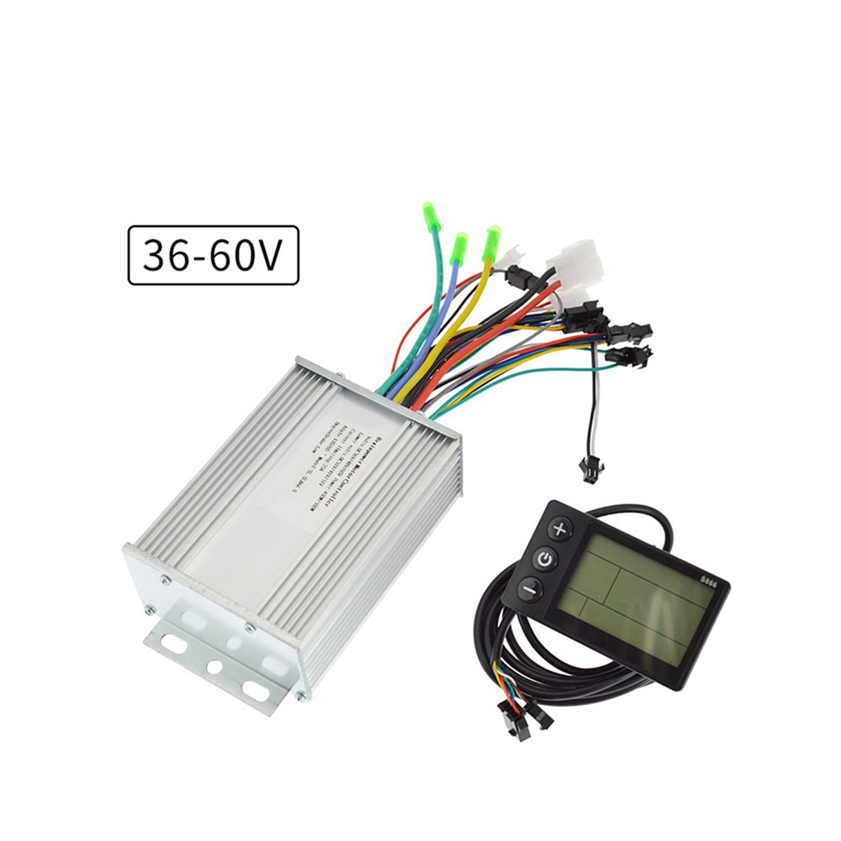 36V48V Brushless Motor 9-Tube Intelligent Controller S866 LCD Liquid Crystal Instrument ...