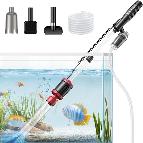36W Aquarium Vacuum Gravel Cleaner: Fish Tank Vacuum Gravel Cleaner ...