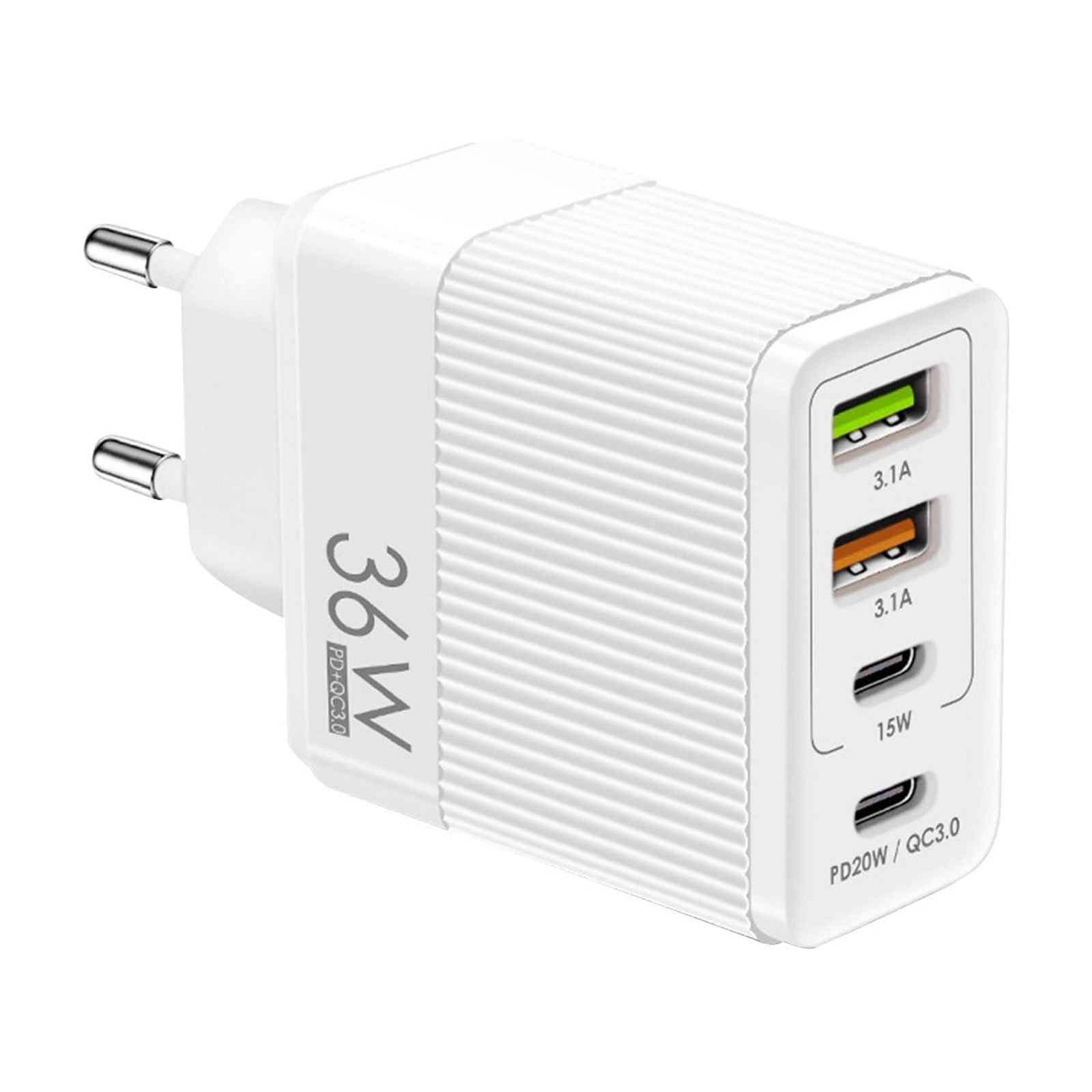 36W Fast Charging Mobile Phone Charger 5V4A European and British 2PD ...