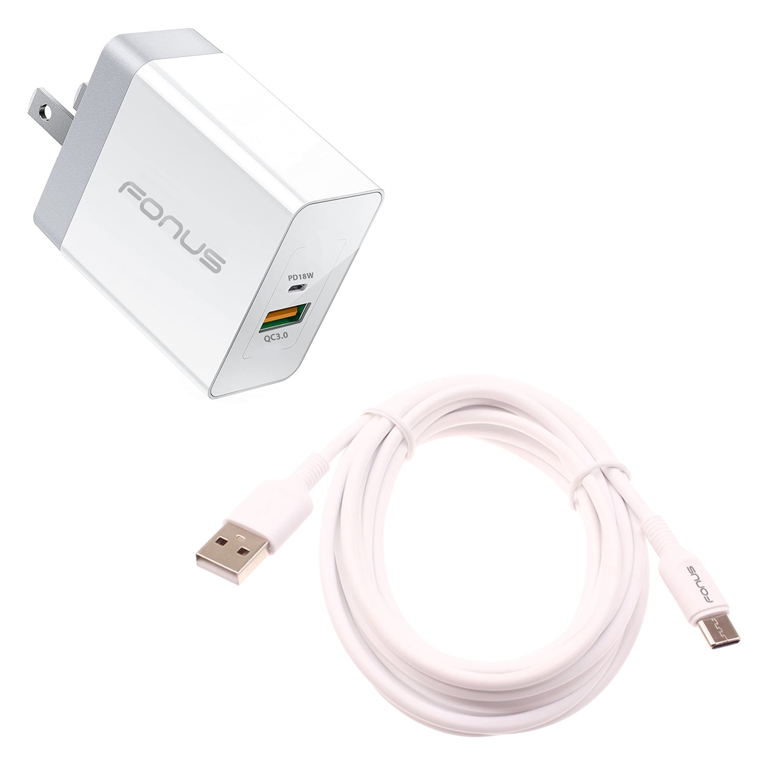 Fast Type-C 36W PD Home Charger for HMD Vibe/Skyline - 6ft Long Cable ...