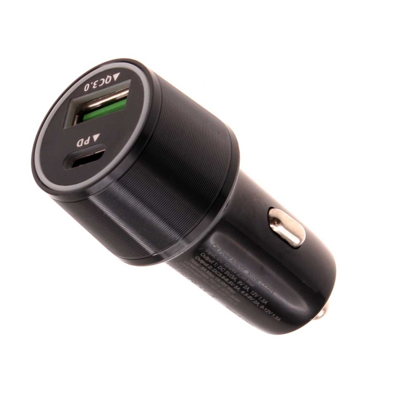 36W Quick Car Charger for Samsung Galaxy A05/A04e/A03s - 2-Port USB ...