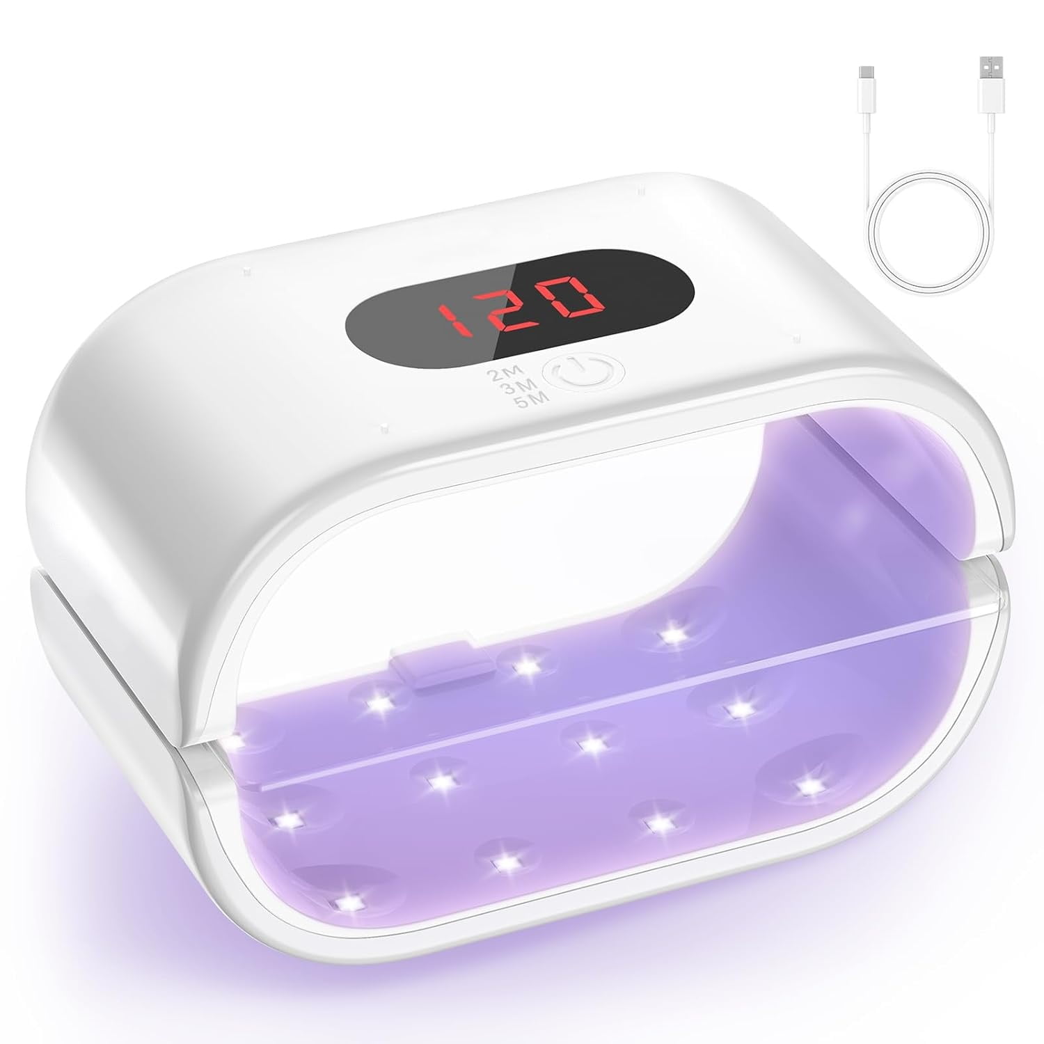 Boriyuan 36W UV Light for Resin, Double-Sided Lamp with 24 LED Beads, 3 ...