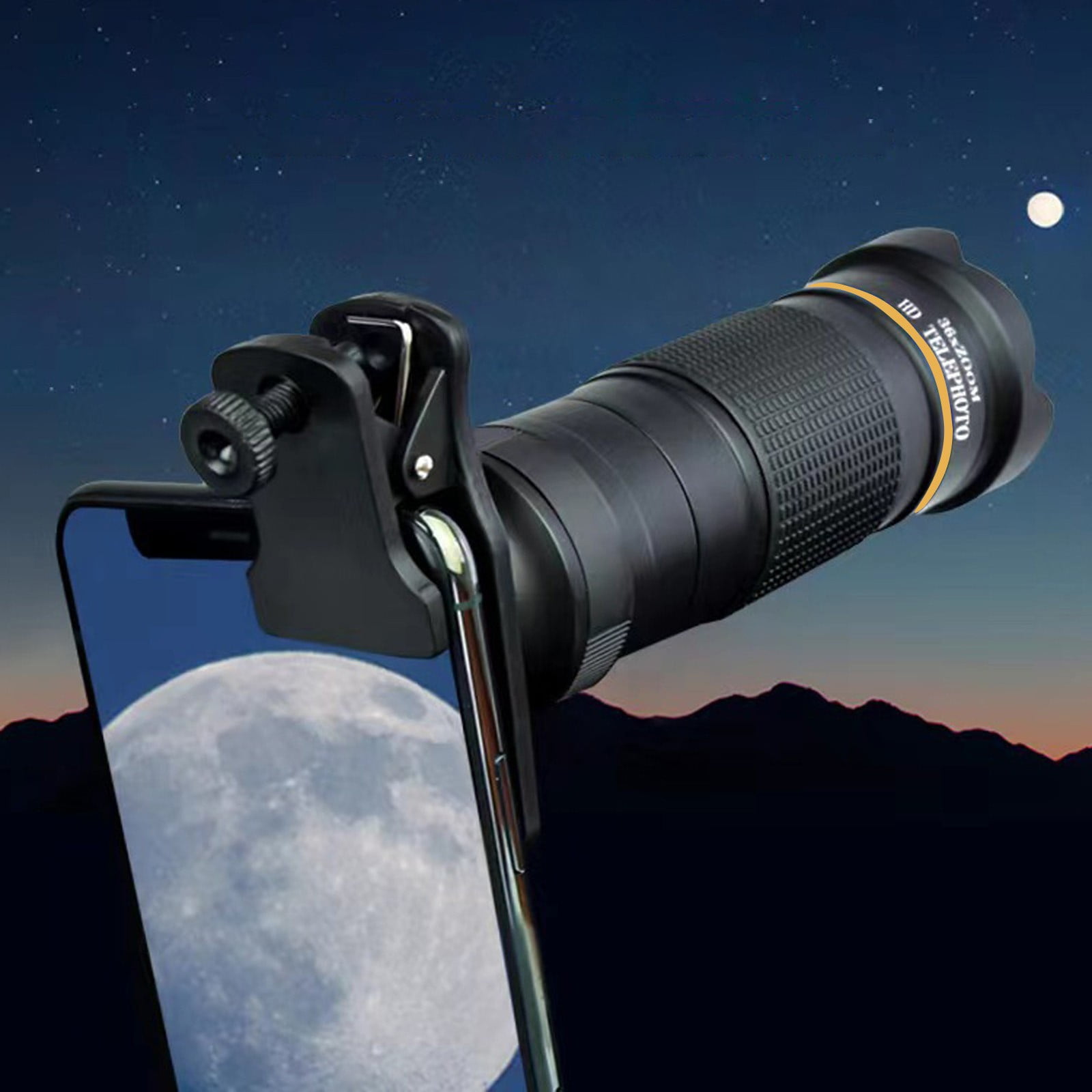 36X Mobile Camera Lens, Telephoto Zoom Lens, High Resolution Close-Up ...