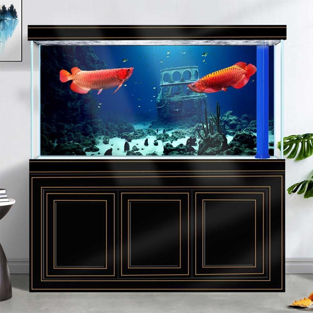 36X20IN Natural Underwater Aquarium Background, Pictures 3D Fish Reef ...