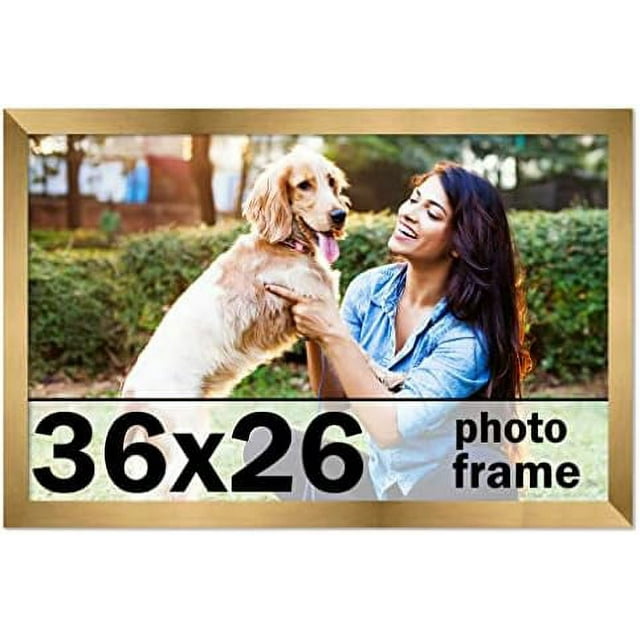 36X26 Frame Bronze Picture Frame - Modern Photo Frame Includes UV Guard ...