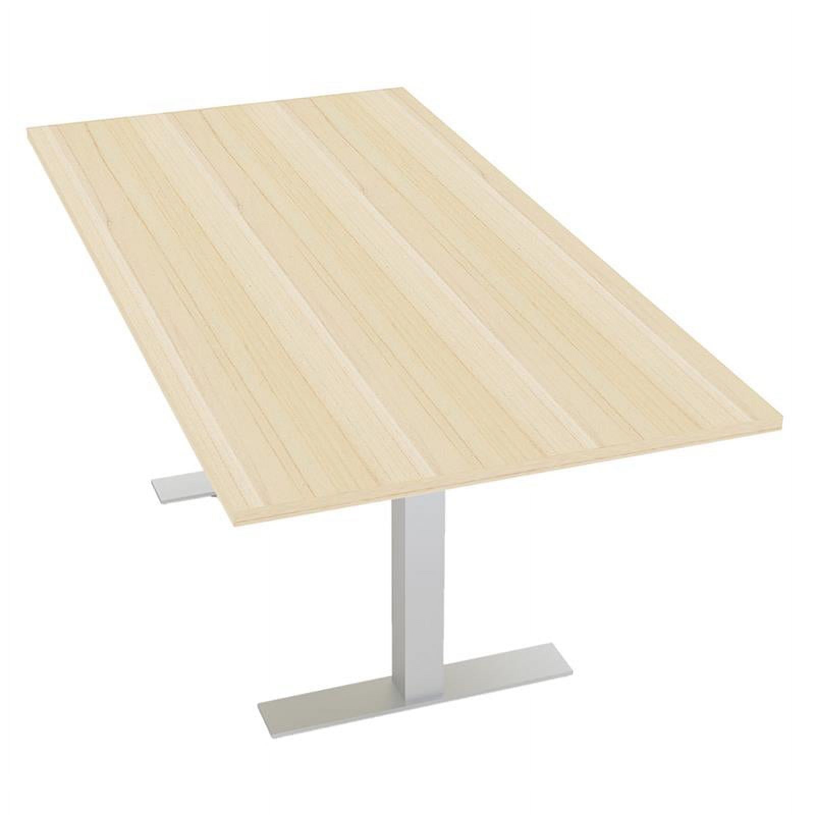 36X72 Rectangular Conference Table 6 Person Laminate Top T-Feet Maple ...
