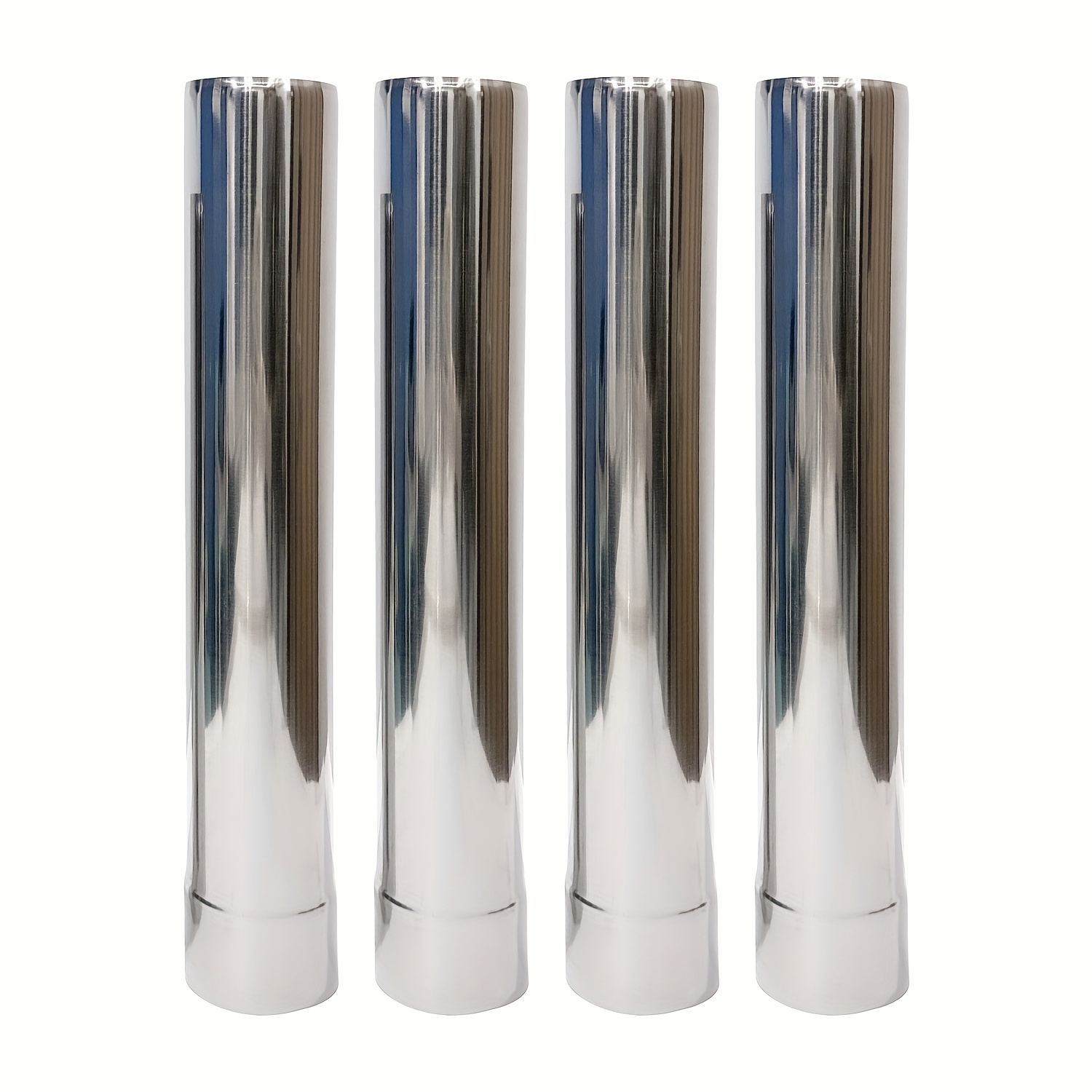 36cm/14.2in Stainless Steel Stove Straight Chimney Pipe 4pcs, Outdoor ...