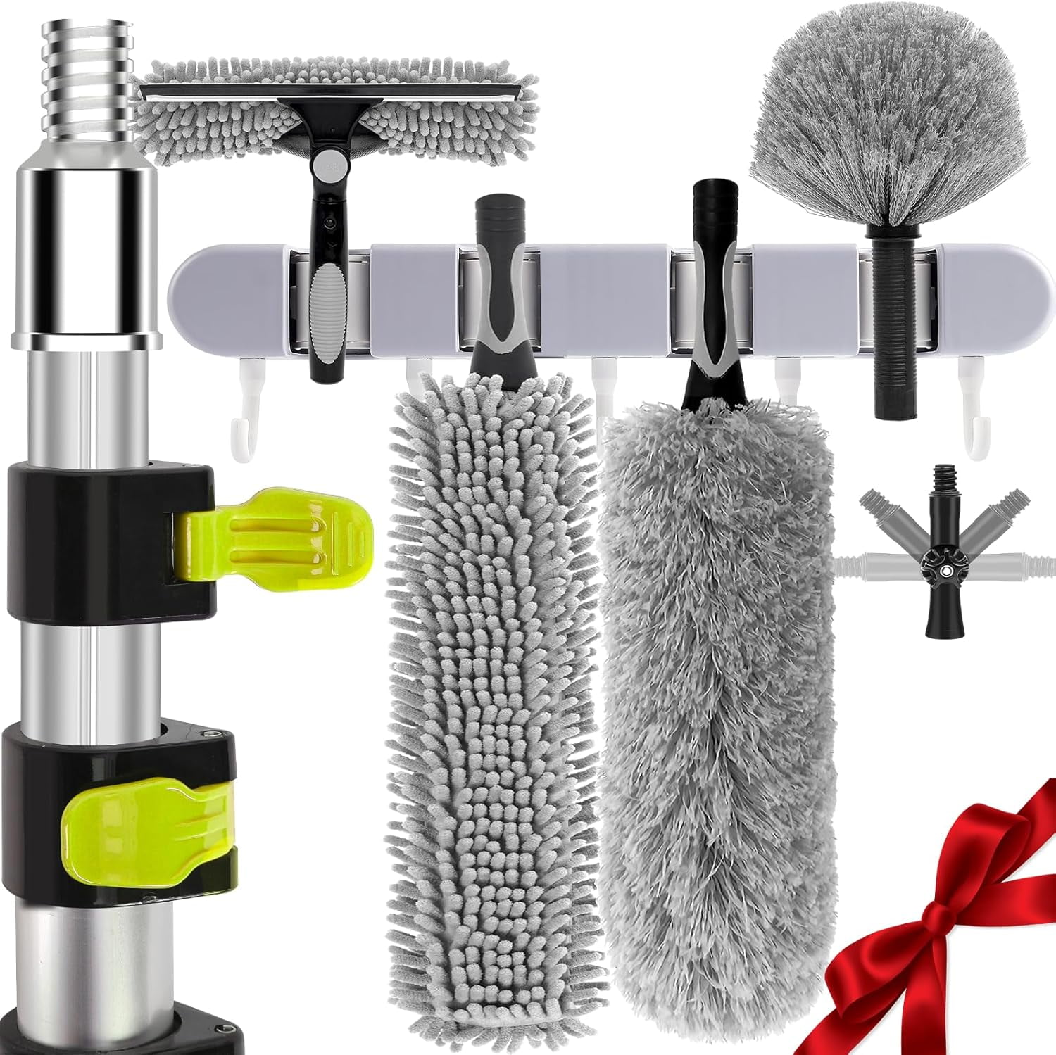 36ft High Reach Duster Kit,(5FT+30FT) Lightweight Aluminum Alloy ...