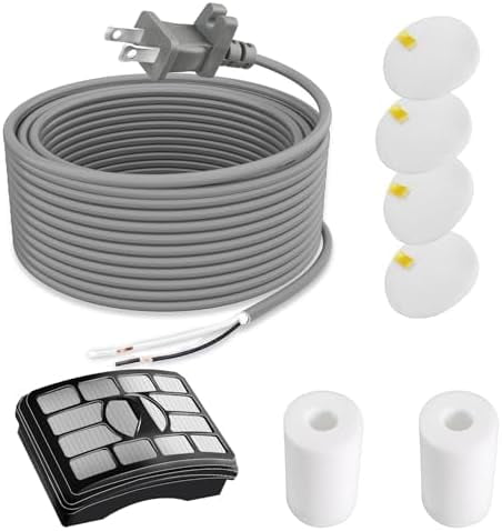 36ft Vacuum Cleaner Power Cord & 1-Pack HEPA Filters Combo Kit for ...